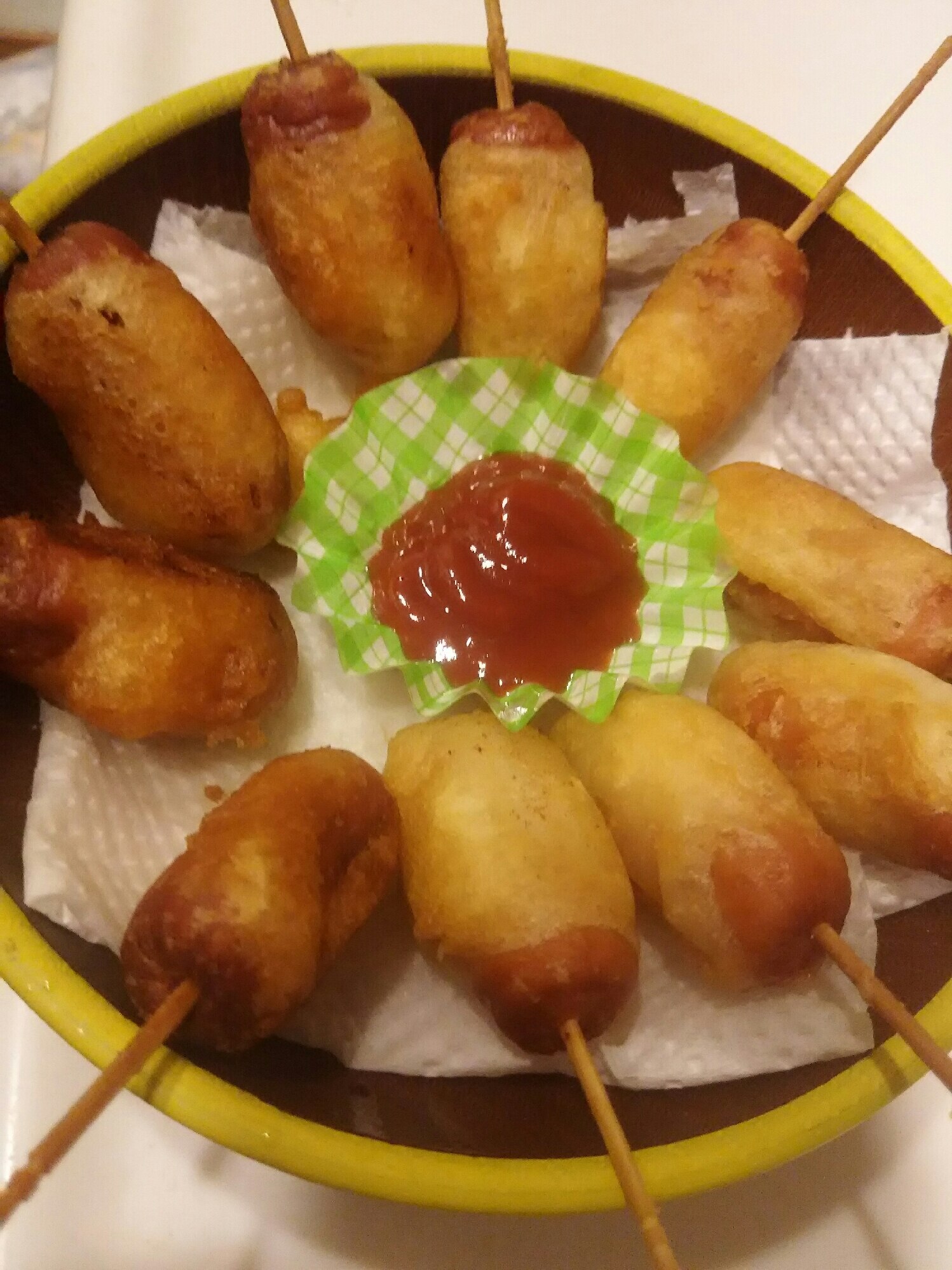 ミニミニアメリカンドッグ レシピ・作り方 by kkikk｜楽天レシピ