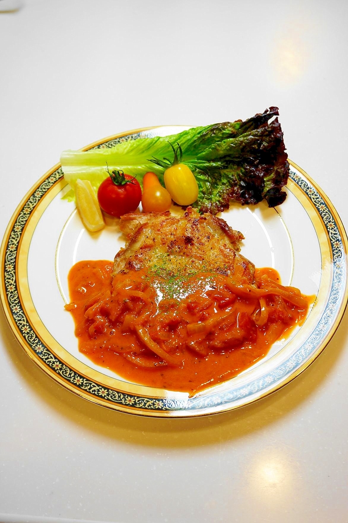 ホッコリする！チキンソテー トマトクリームソース レシピ・作り方 by oppeke22 - 楽天レシピ