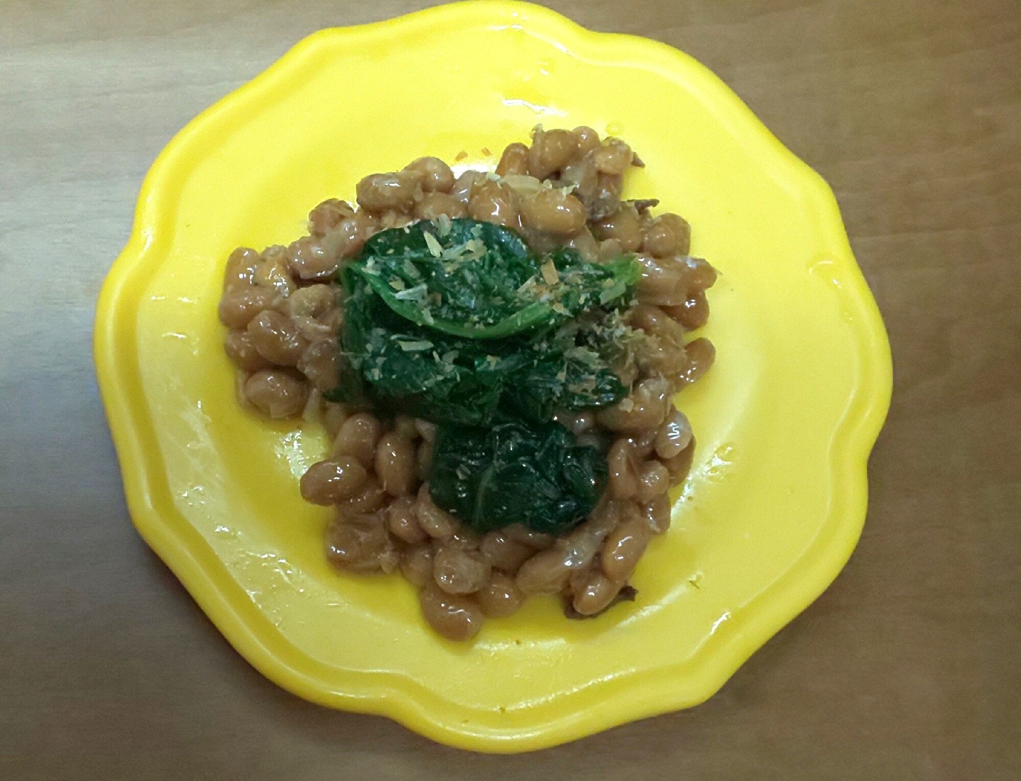 ほうれん草入りの納豆 レシピ・作り方 by Attra - 楽天レシピ