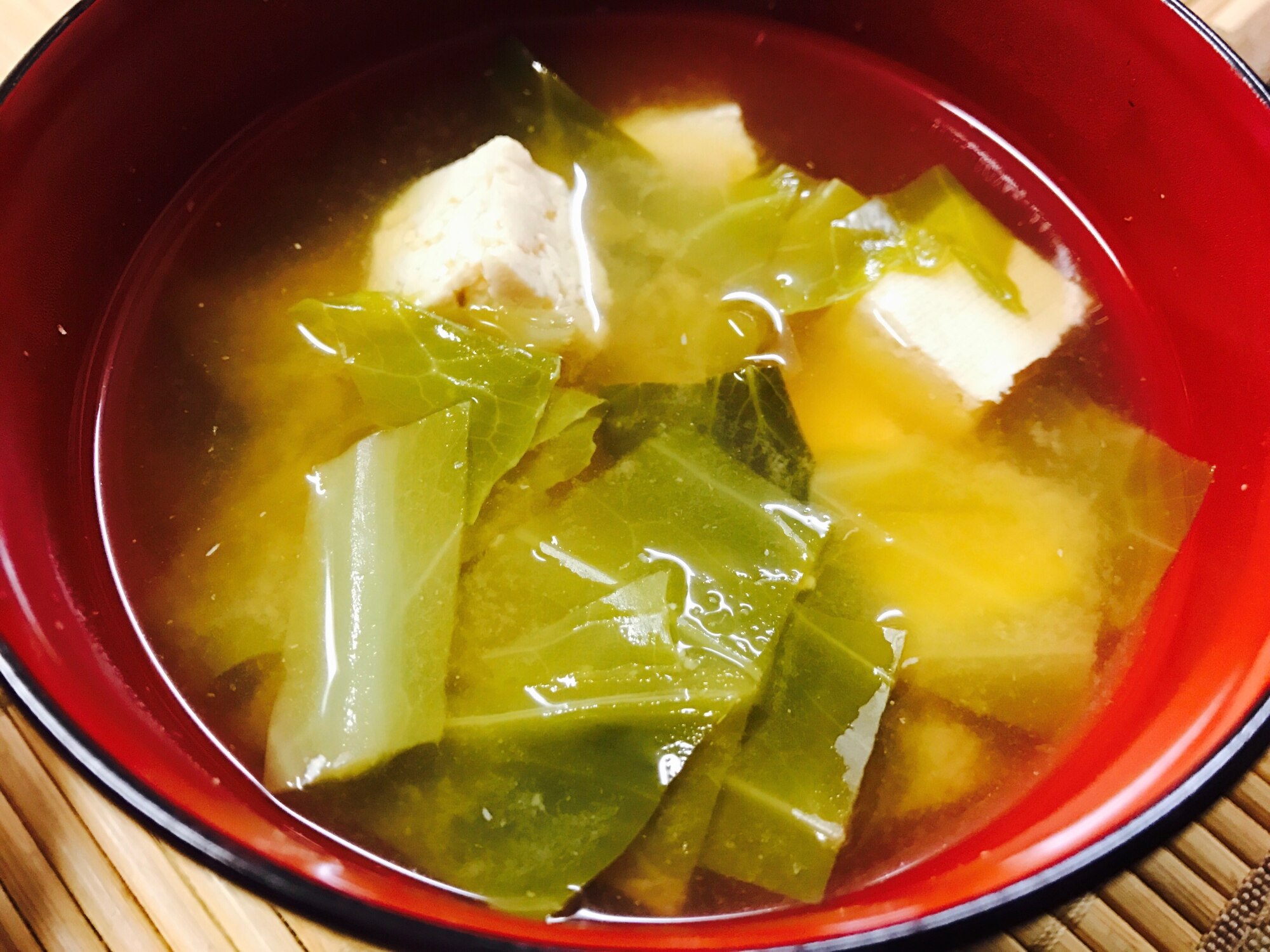 キャベツ&小松菜&豆腐の味噌汁 レシピ・作り方 by たかまさ20010911 - 楽天レシピ