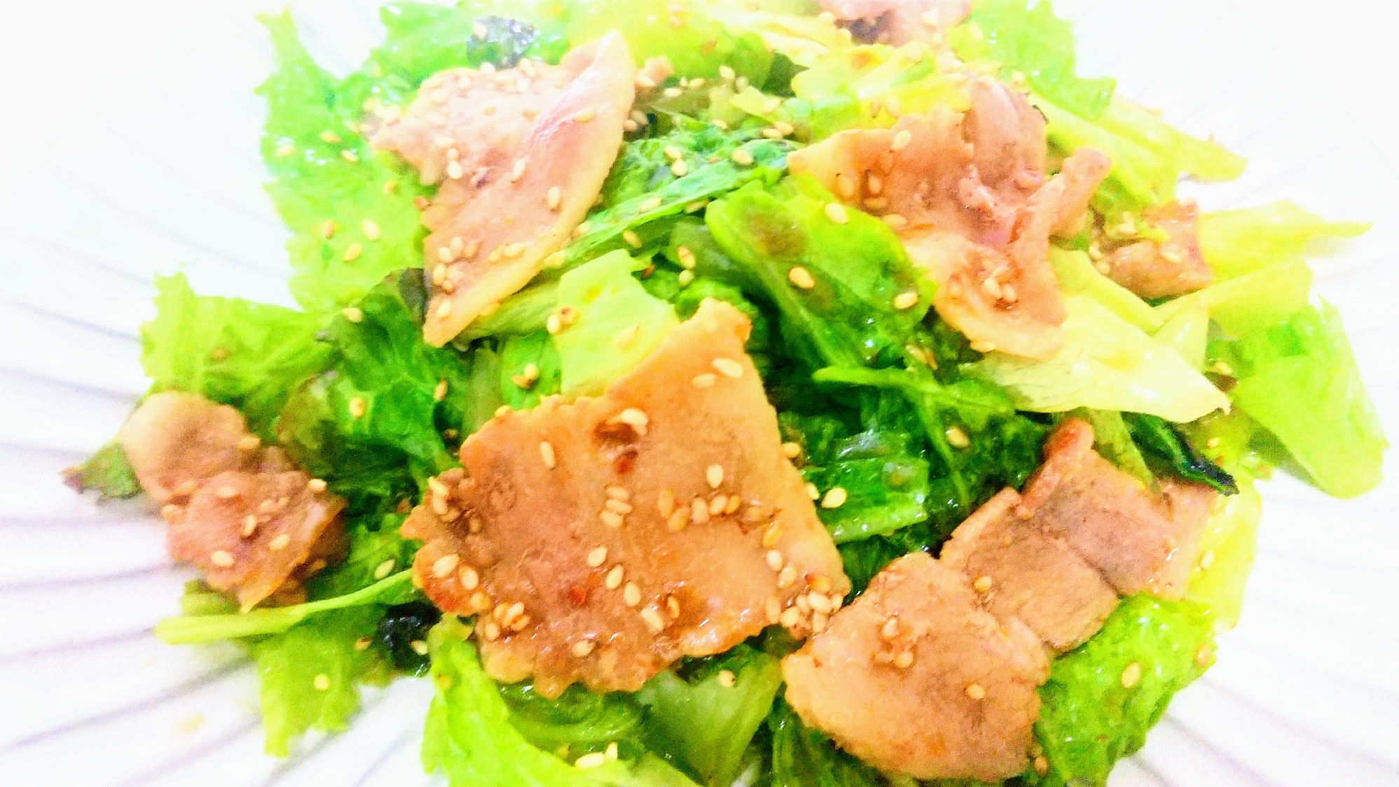 豚バラ肉とサニーレタスのサラダ レシピ・作り方 by 124 - 楽天レシピ