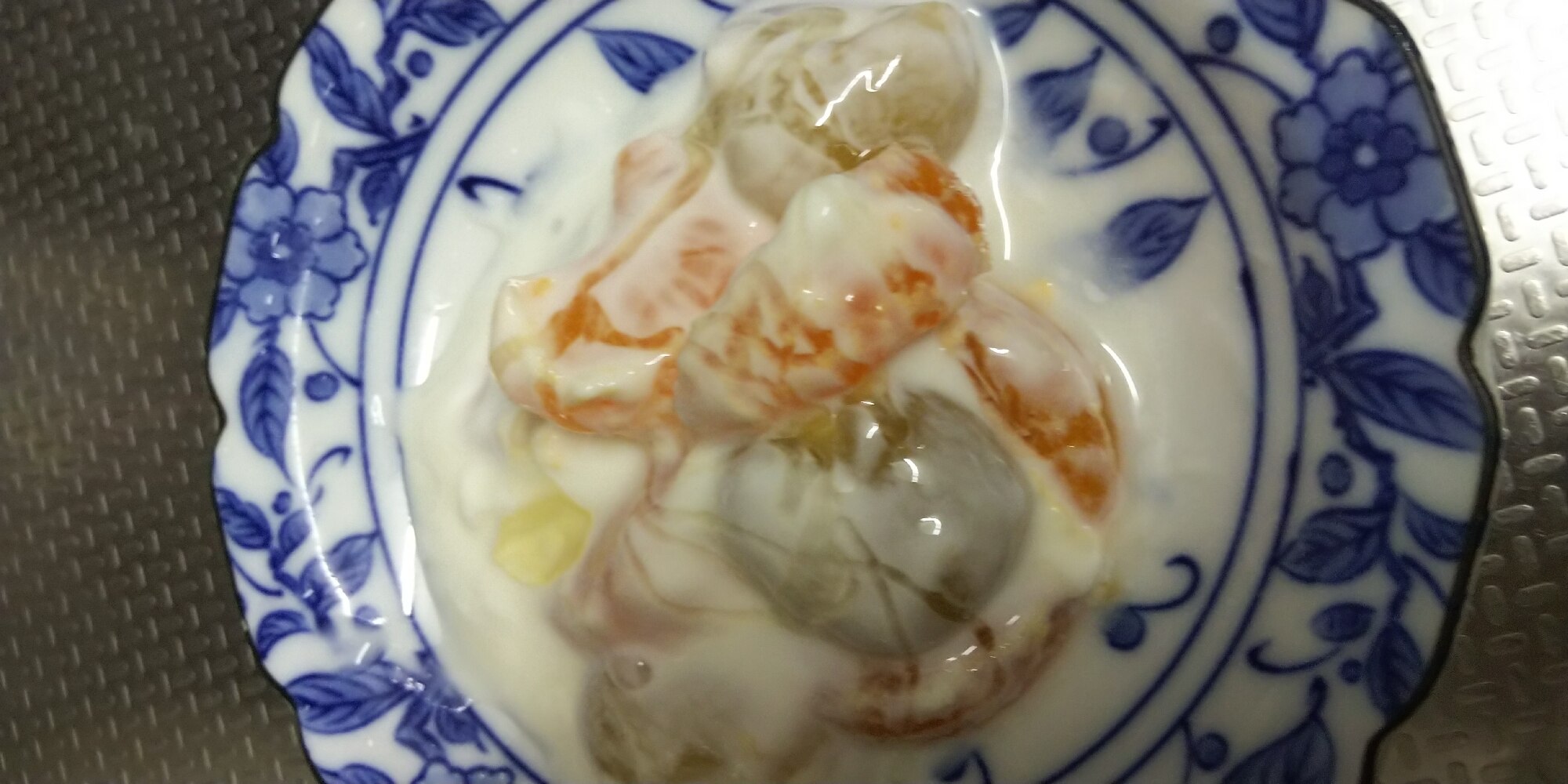 みかんとぶどうの練乳オリゴ糖・ヨーグルト和え レシピ・作り方 by はぁなぷ - 楽天レシピ