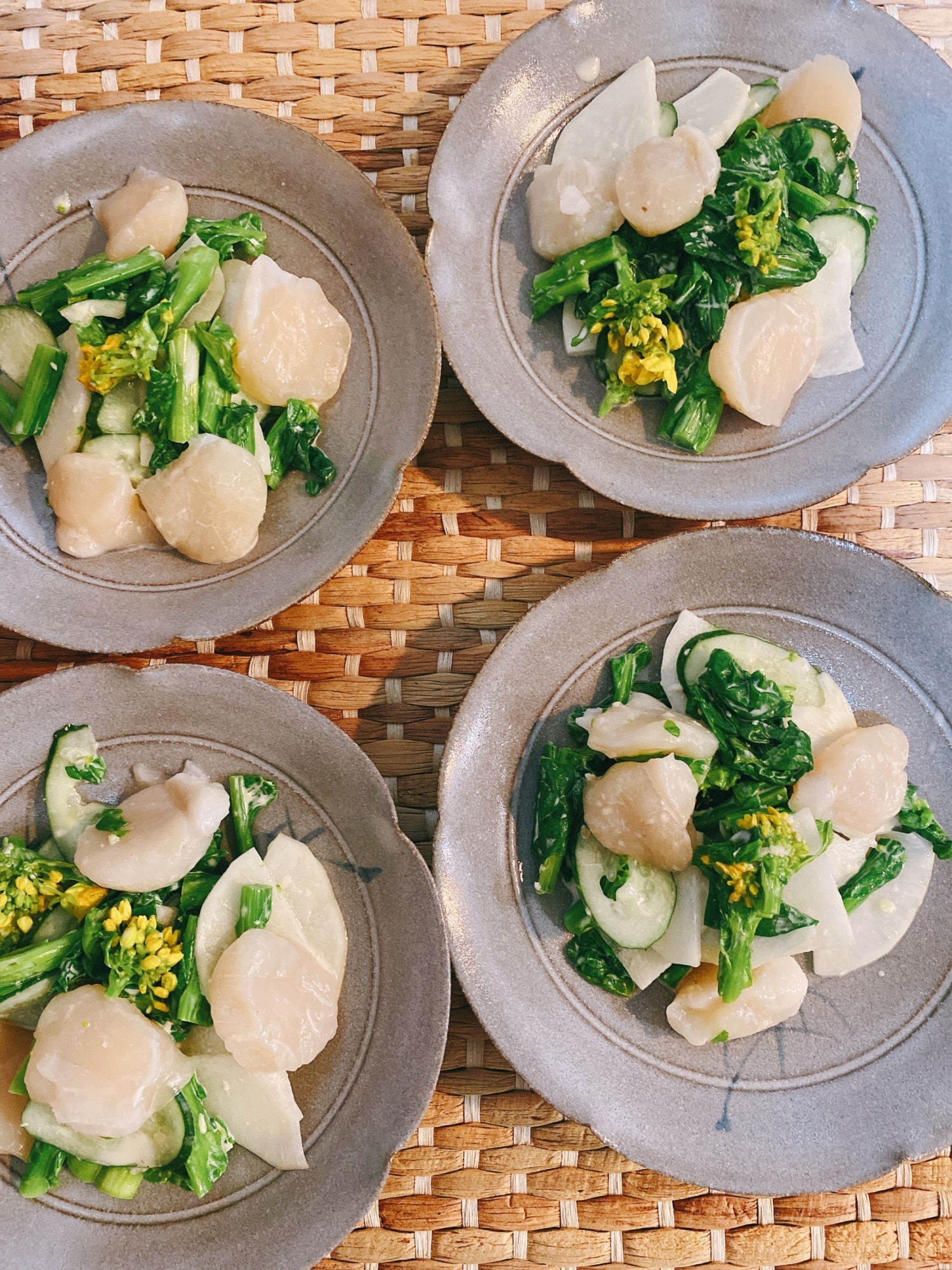 菜の花とホタテの和え物 レシピ・作り方 by サフラン☆pls - 楽天レシピ