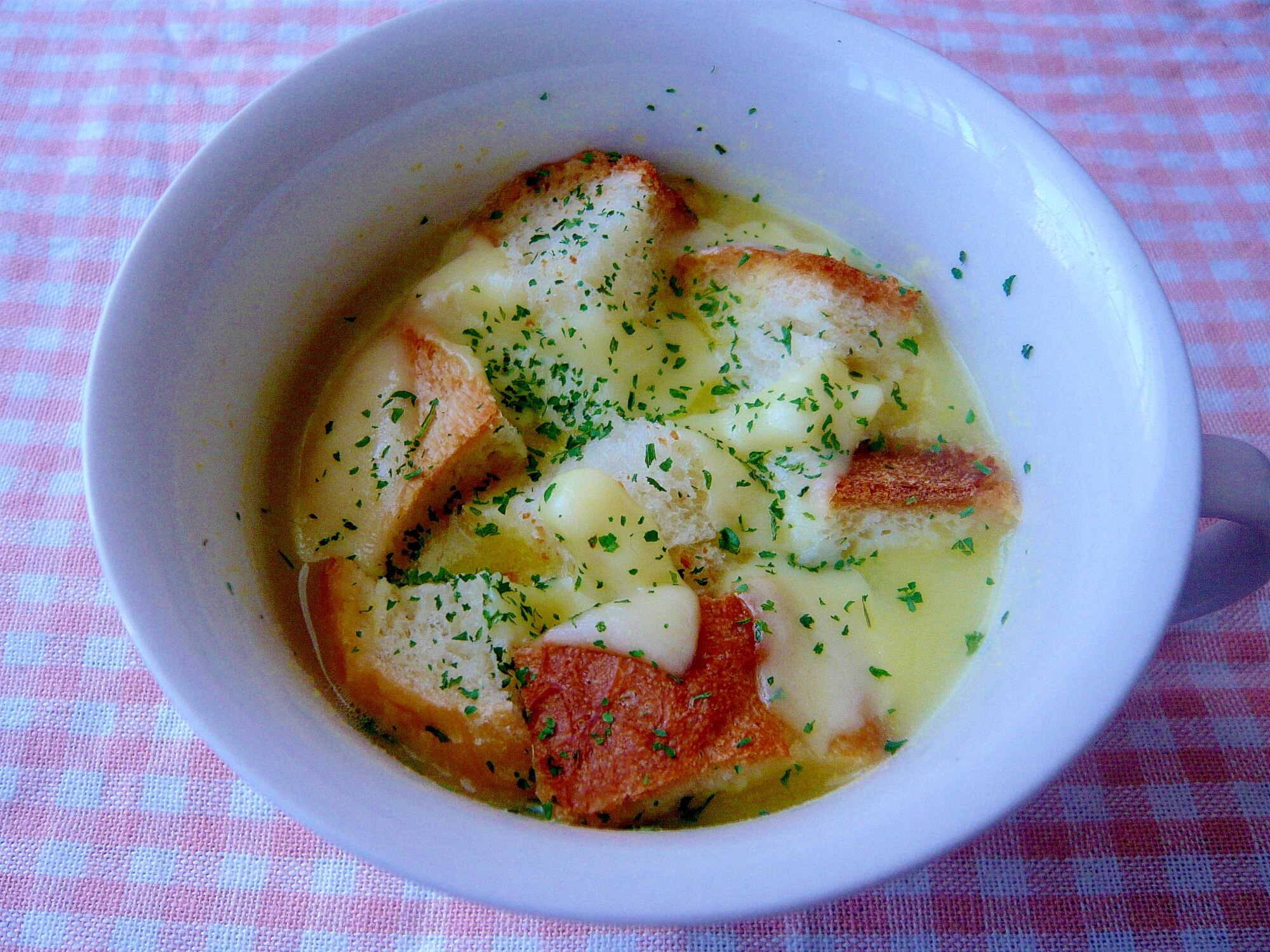 パンとチーズで☆ボリュームコーンスープ レシピ・作り方 by ringo333 - 楽天レシピ