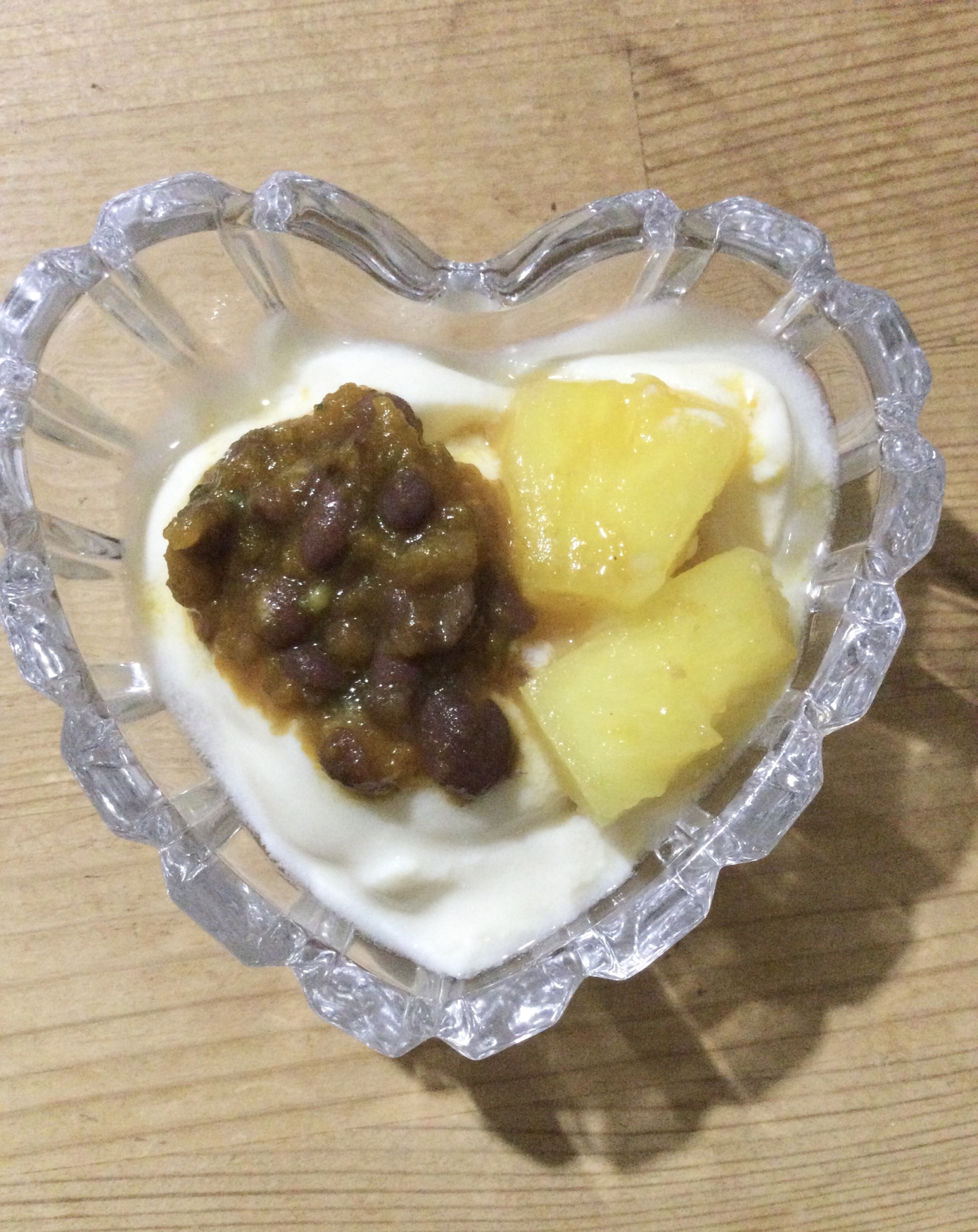 小豆パイナップル豆乳ヨーグルト♪ レシピ・作り方 by ♪ドレミ♪ ⁎*･.☆ - 楽天レシピ