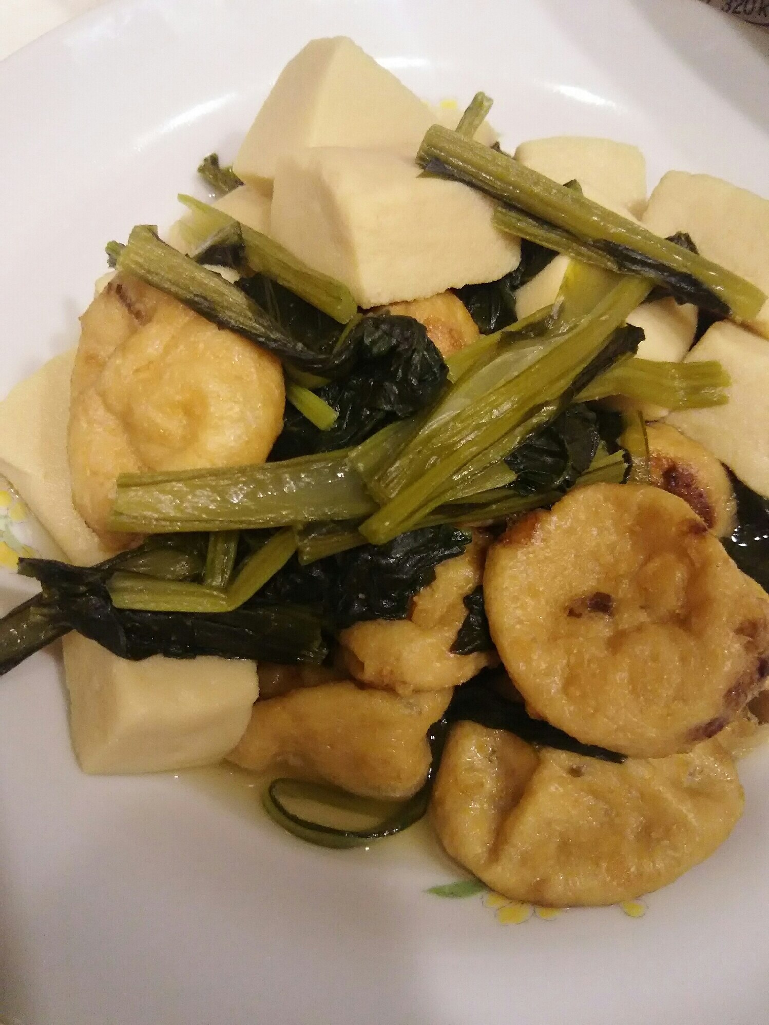 小松菜とがんもと高野豆腐の煮物 レシピ・作り方 by kkikk - 楽天レシピ