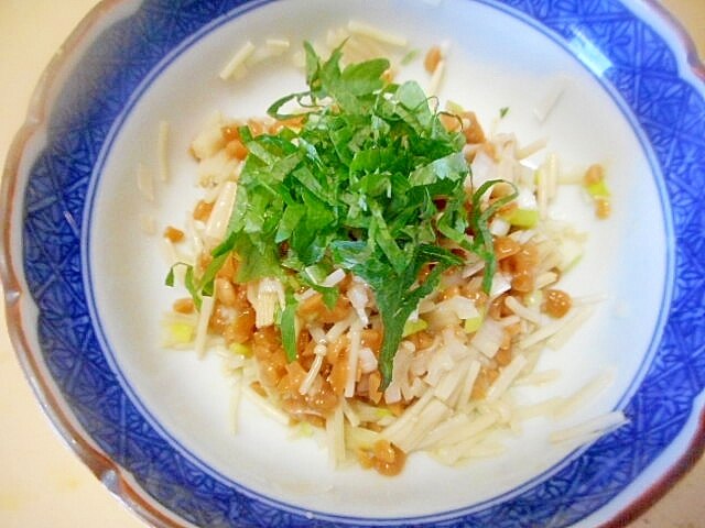 簡単☆エノキとひきわり納豆あえ☆ レシピ・作り方 by アルプスの乙女 - 楽天レシピ