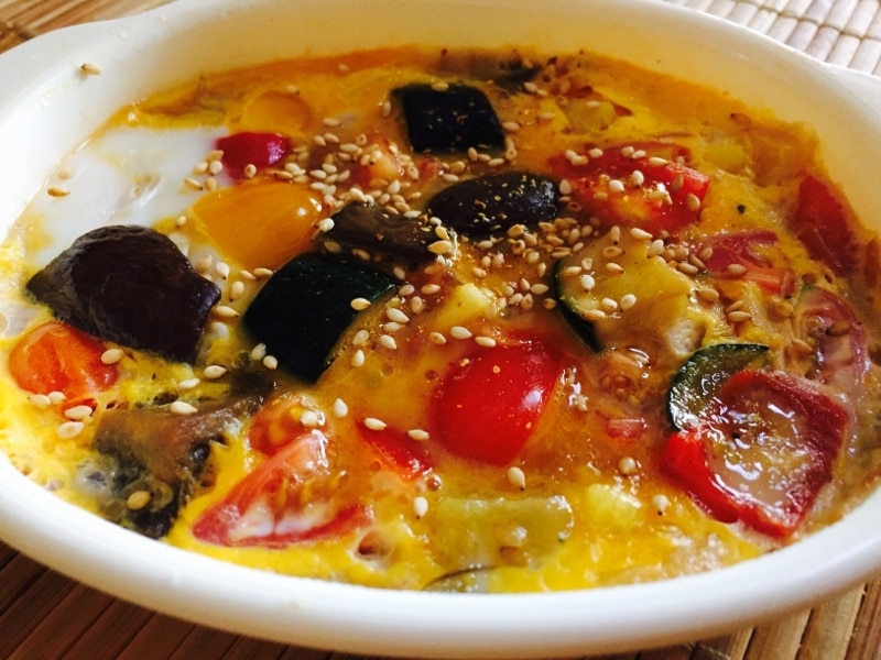 リメイク！夏野菜たっぷりのカラフル卵とじ レシピ・作り方 by たかまさ20010911 - 楽天レシピ