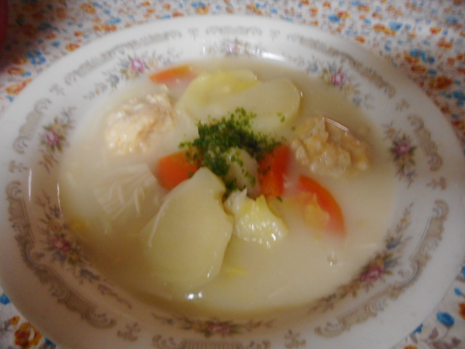 キャベツとエノキとにんじんおろし肉団子のシチュー レシピ・作り方 by mococo05 - 楽天レシピ