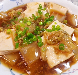 超簡単、白菜豆腐あんかけ レシピ・作り方 By Leopoo 楽天レシピ