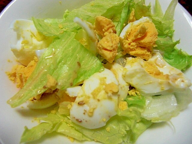 エッグ・レタスサラダ レシピ・作り方 by hime-tarako｜楽天レシピ