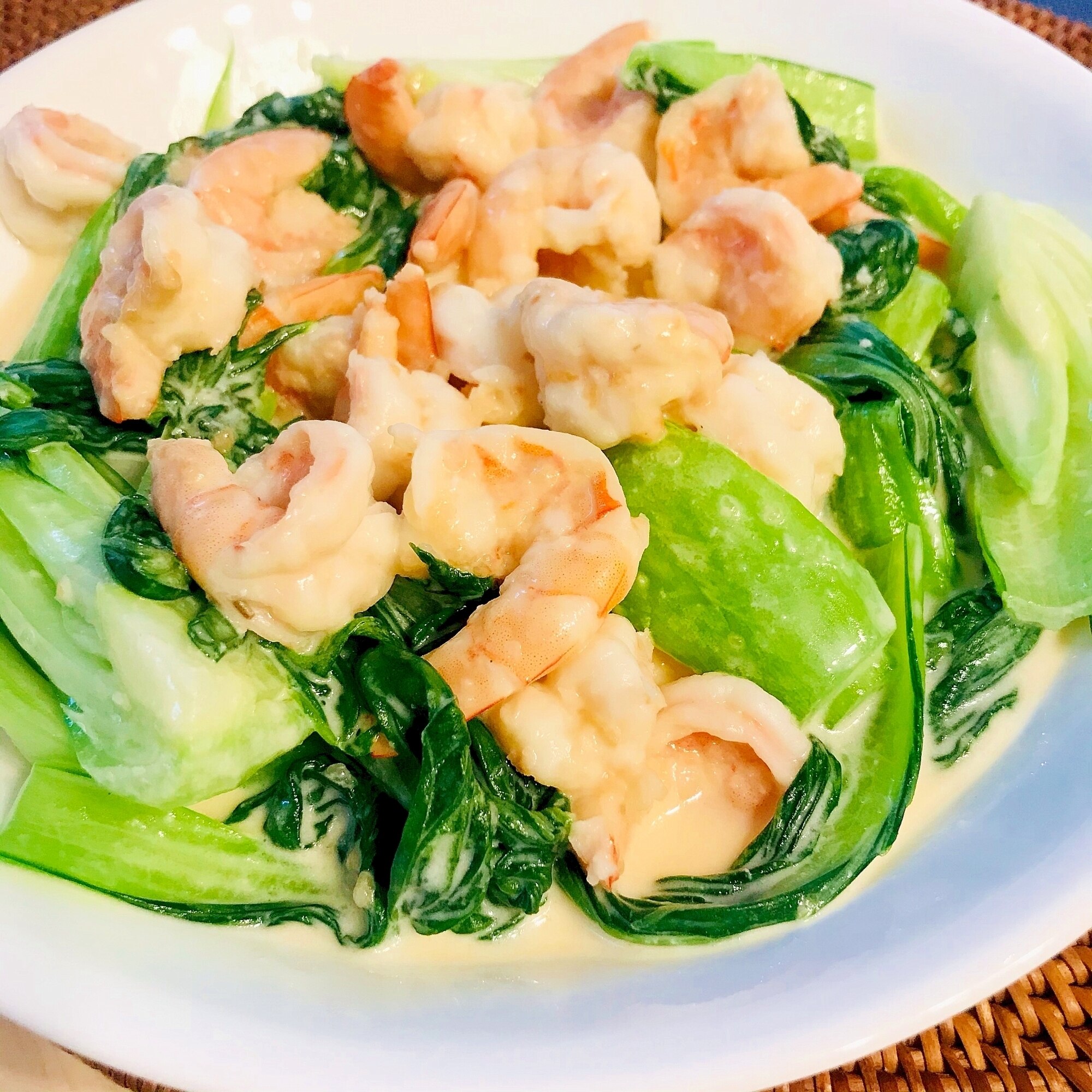 ★えび★チンゲン菜のマヨソース炒め レシピ・作り方 by ☆haruru☆ - 楽天レシピ