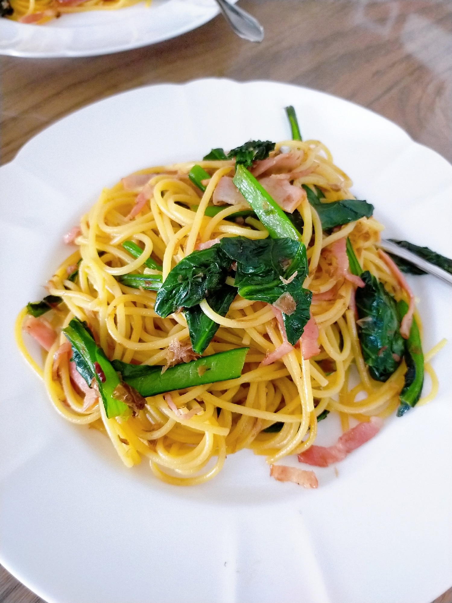 小松菜とベーコンの和風パスタ レシピ・作り方 by まりりあんぬ - 楽天レシピ