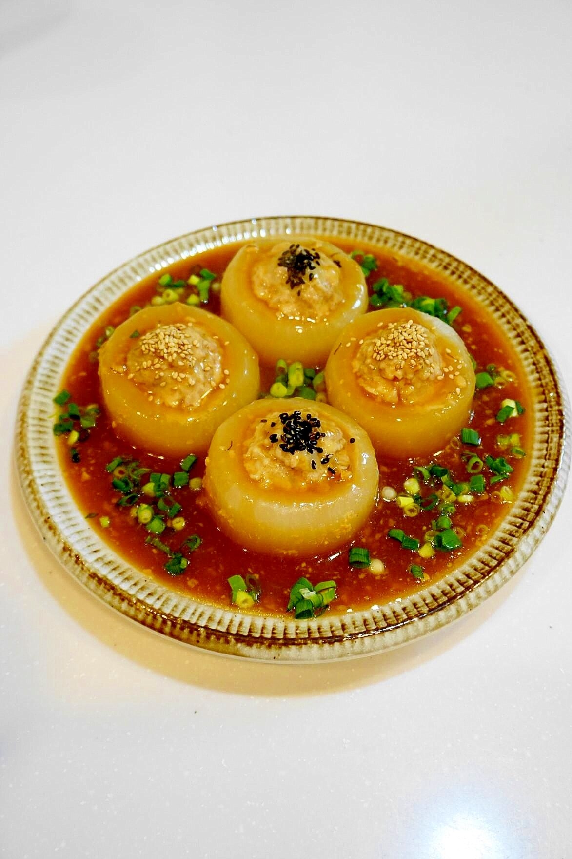 寒い時期に～レンジで時短・簡単！肉詰めふろふき大根 レシピ・作り方 by oppeke22 - 楽天レシピ