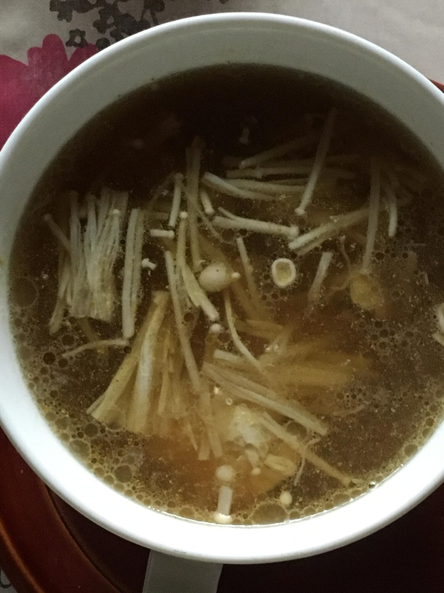 鶏のゆで汁でえのきのしょうゆスープ レシピ・作り方 by faiten888 - 楽天レシピ