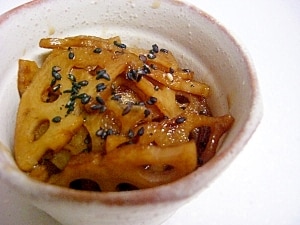 黒糖黒ゴマでレンコンのきんぴら レシピ・作り方 by kumi-mama- - 楽天レシピ