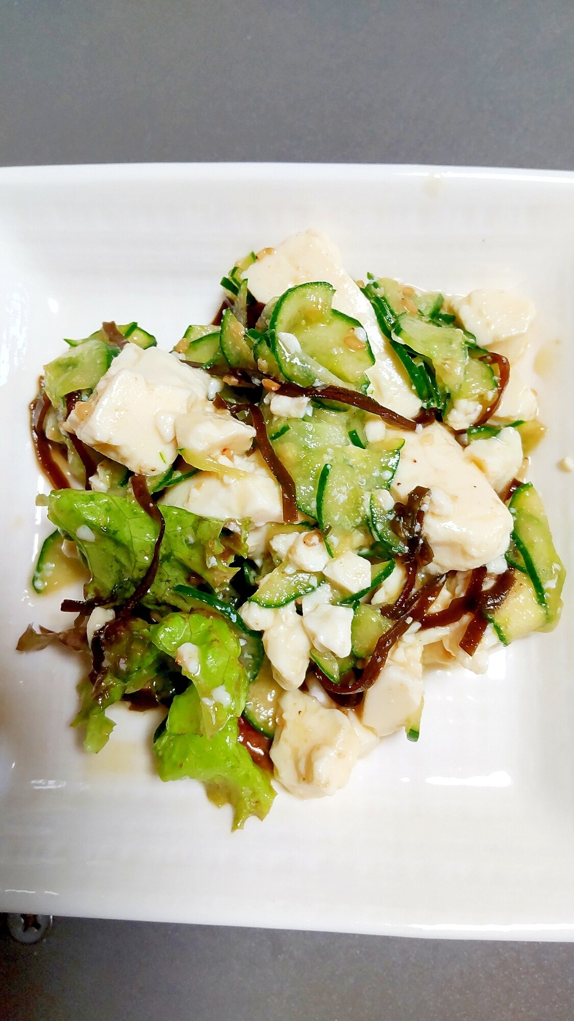 豆腐きゅうり塩昆布のサラダ レシピ・作り方 by Diamond.K - 楽天レシピ