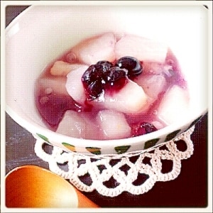 梨とブルーベリーのほっこりコンポート レシピ・作り方 by azussa - 楽天レシピ