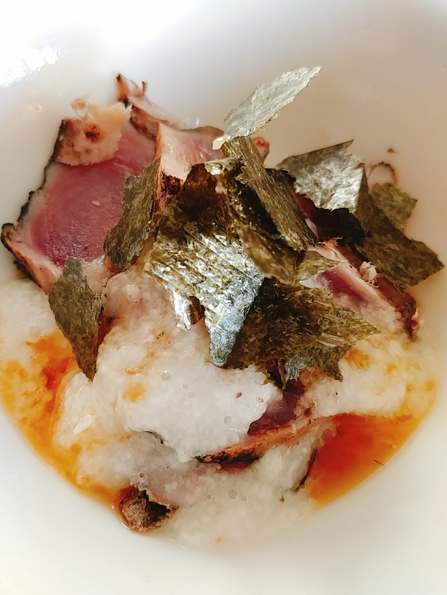 鰹のタタキととろろのおつまみ レシピ・作り方 by やっすん - 楽天レシピ