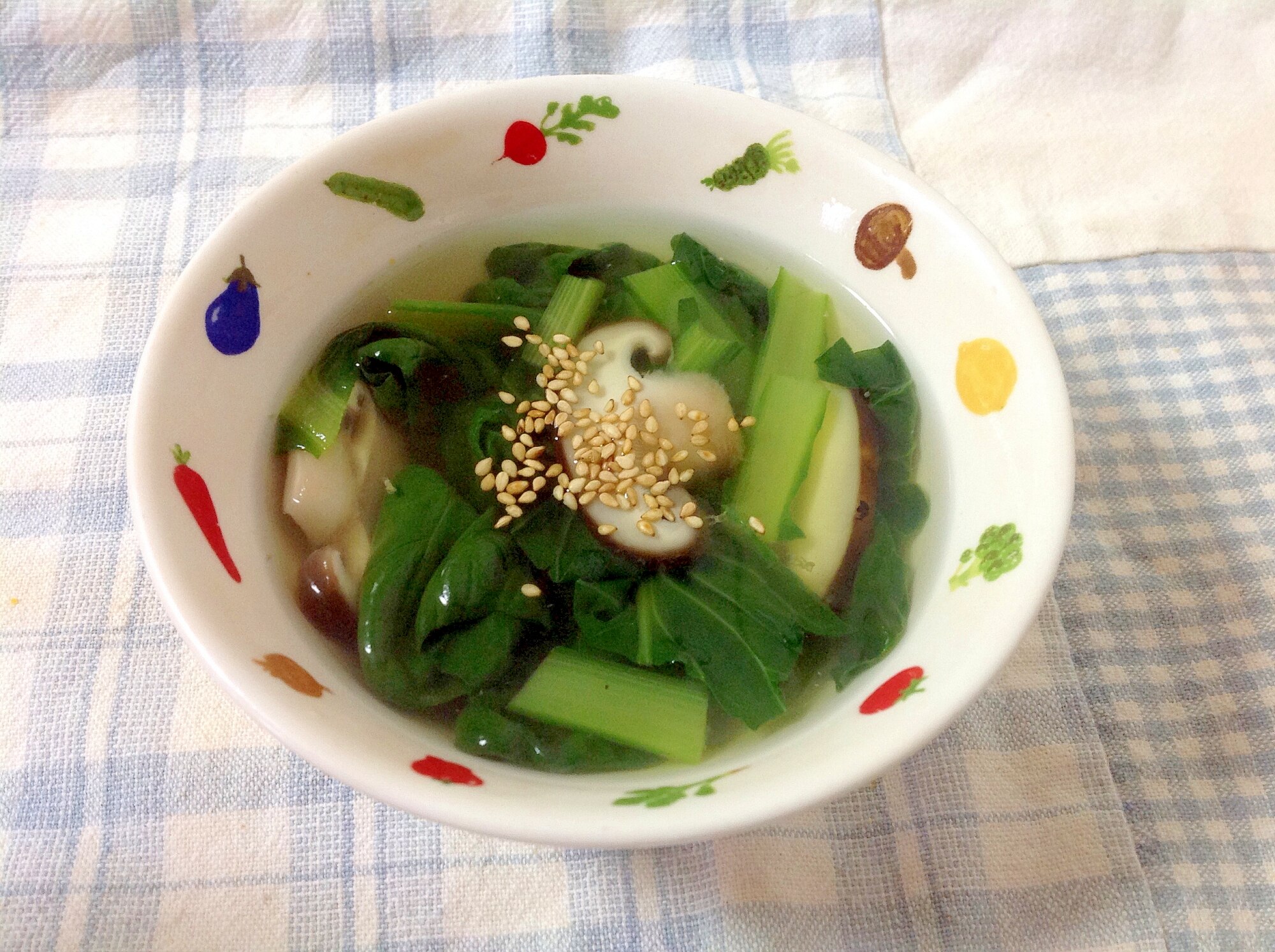 ターサイとしいたけの中華スープ(o^^o) レシピ・作り方 by simakis｜楽天レシピ