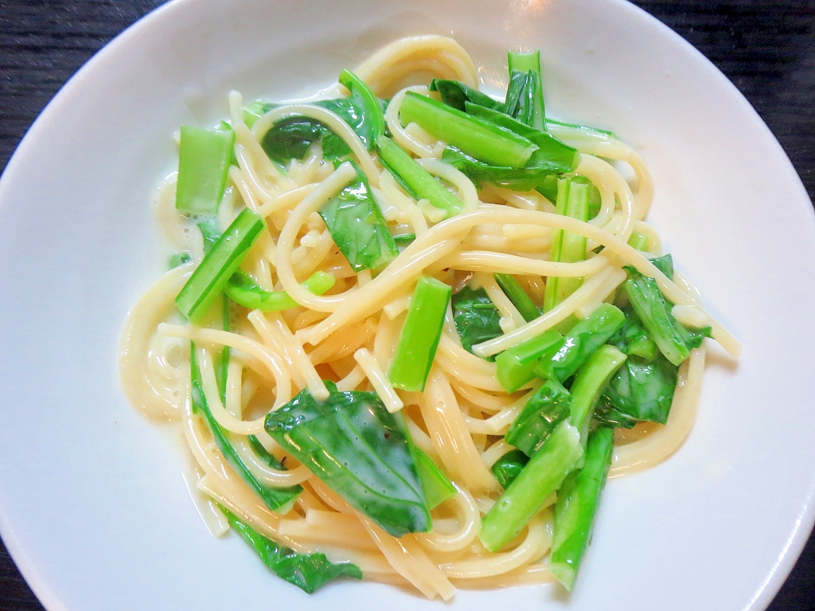 小松菜パスタ レシピ・作り方 by libre* - 楽天レシピ