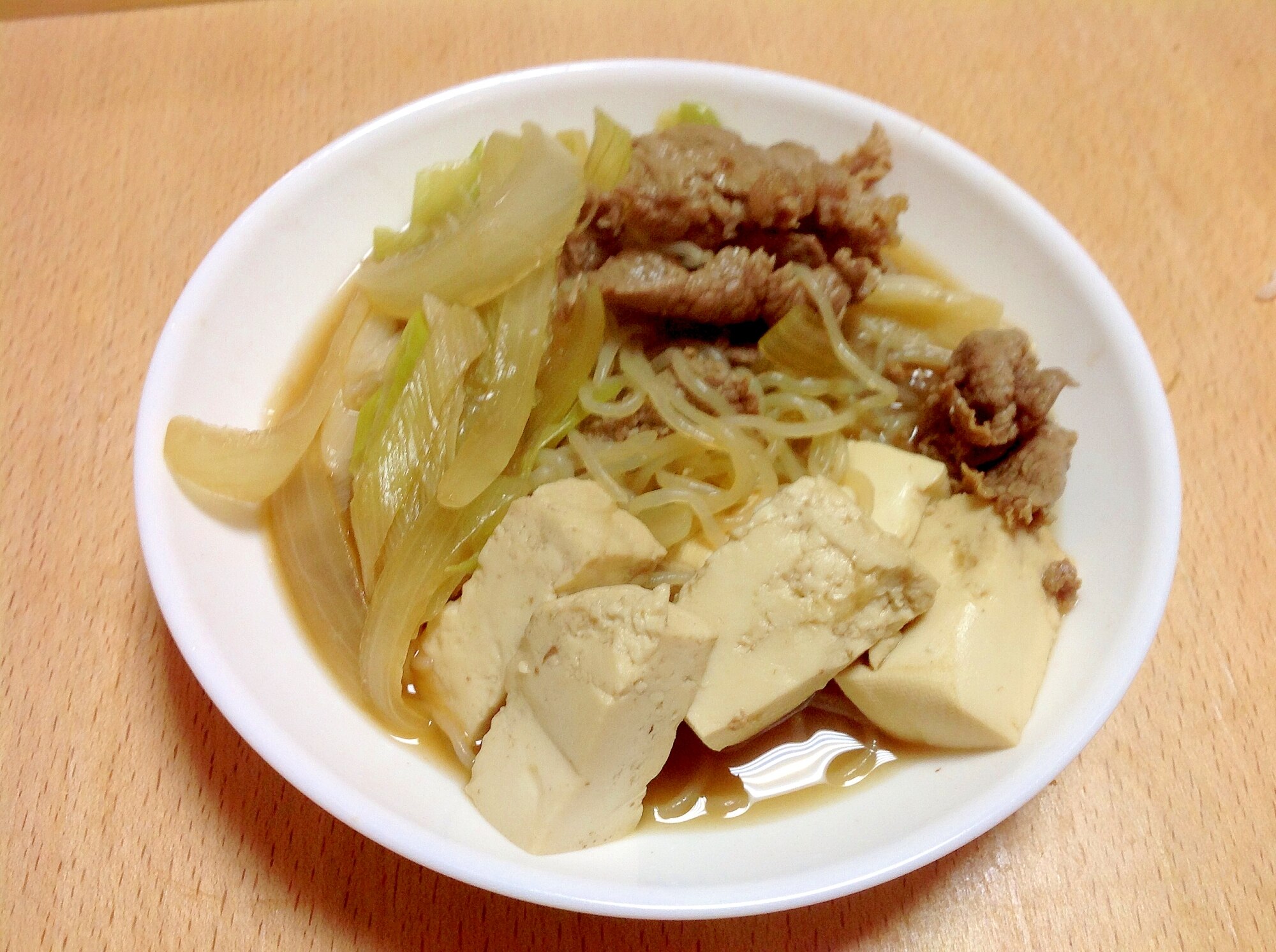 簡単(o^^o)牛肉豆腐♪ レシピ・作り方 by simakis｜楽天レシピ