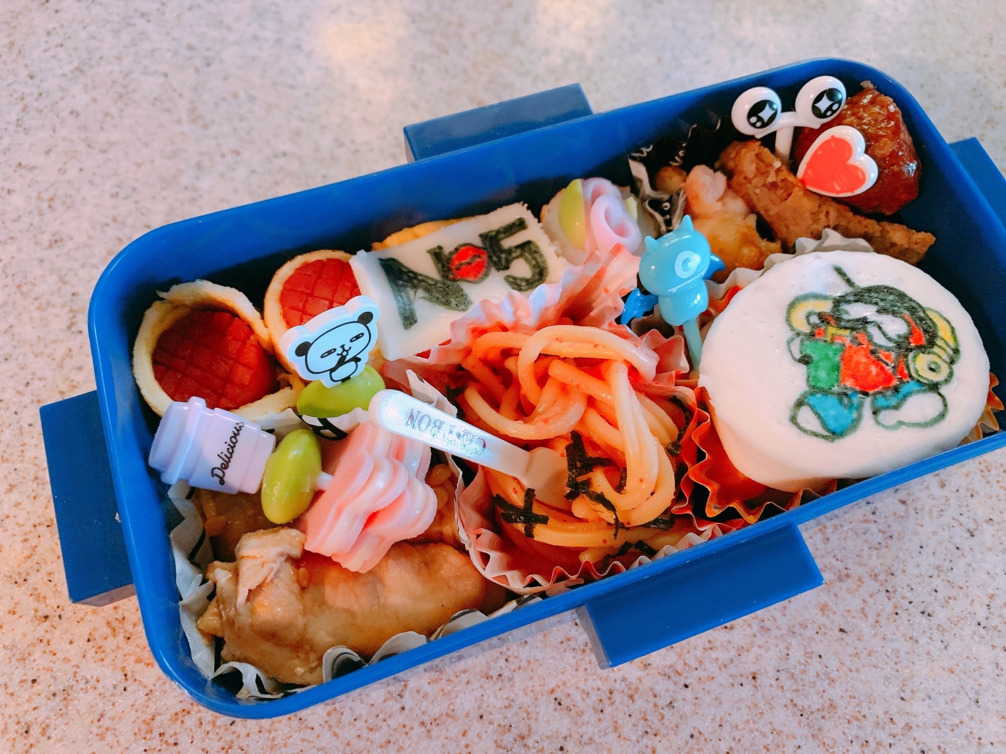 JC6★娘弁当 ️キャラ弁 リッピー レシピ・作り方 by .*☽︎ ︎Ritchan ꗜ .*☾ - 楽天レシピ