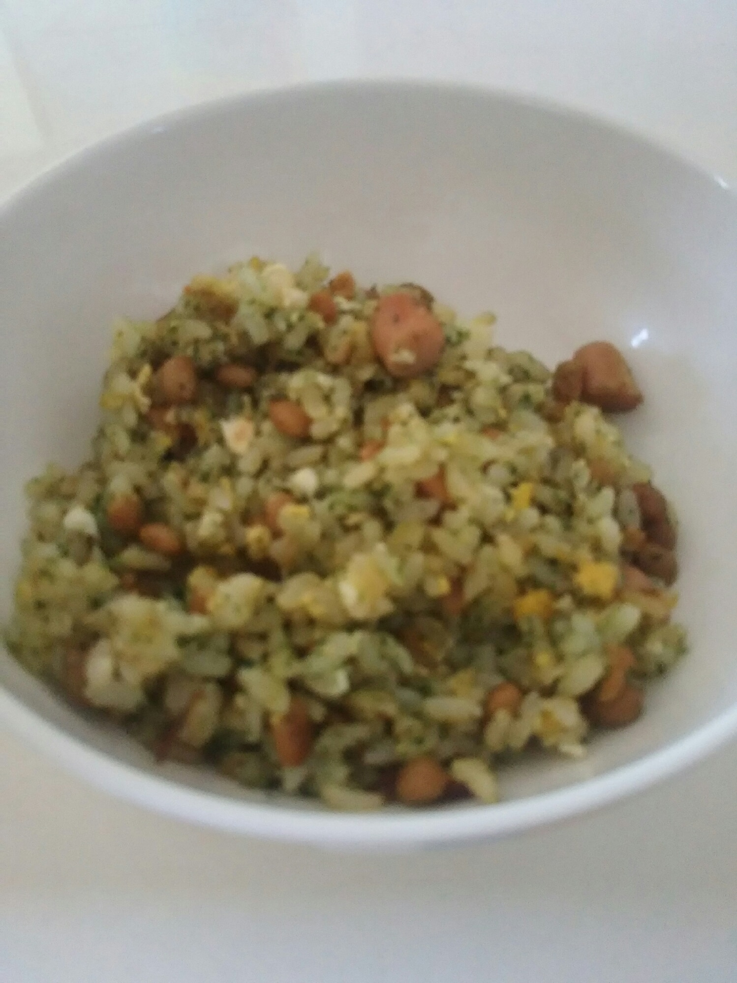 幼児食納豆ウインナー小松菜チャーハン レシピ・作り方 by kkikk - 楽天レシピ