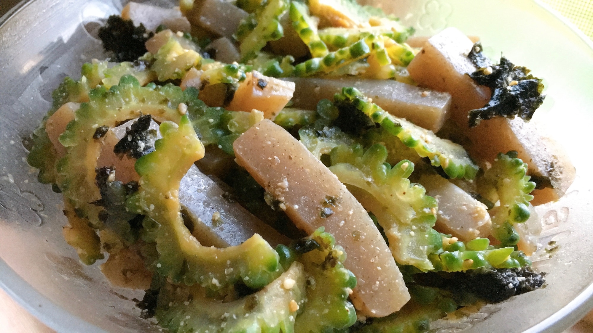 ゴーヤとこんにゃくの中華風和え レシピ・作り方 by しずキチ - 楽天レシピ