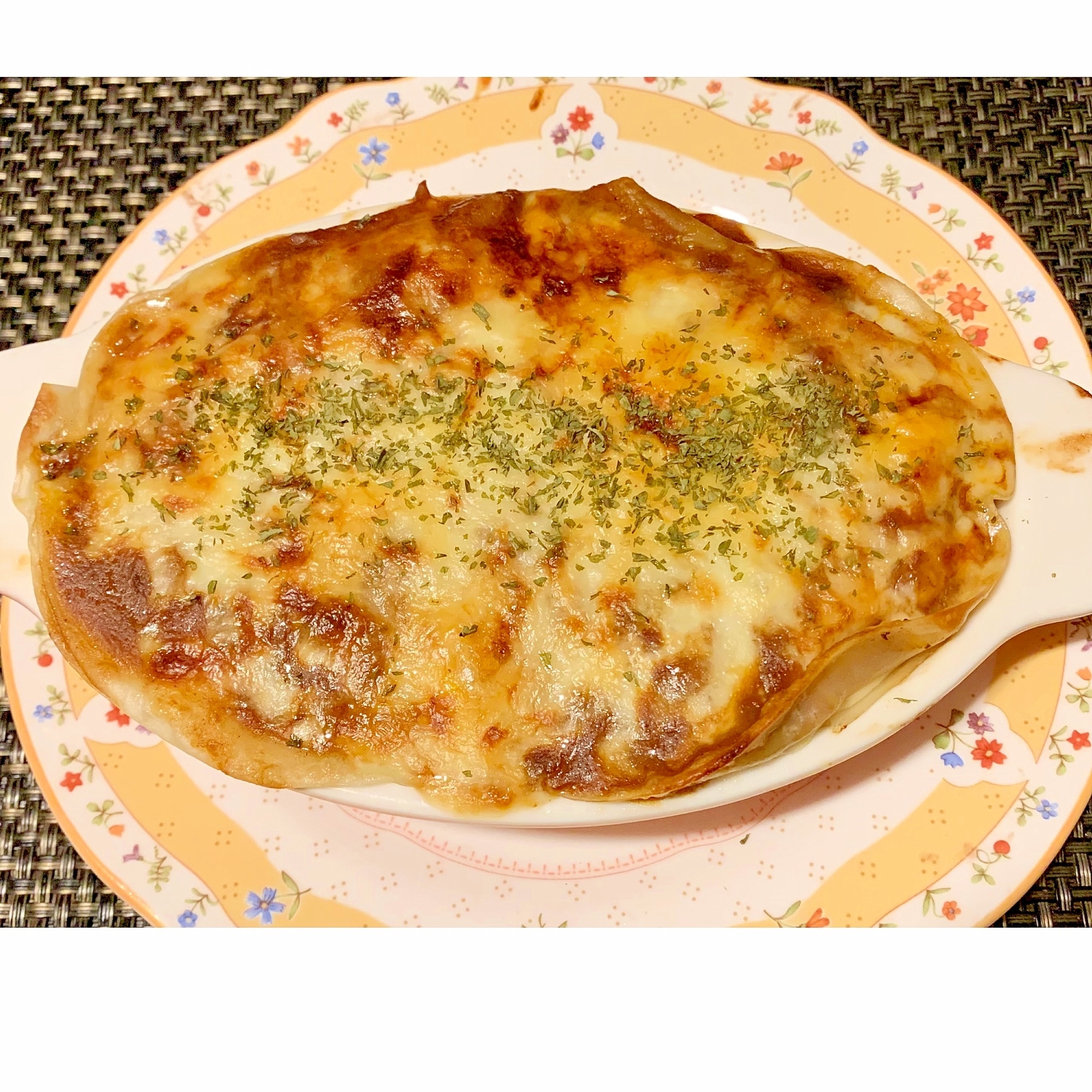 ミートソースと餃子の皮でリメイク！ラザニア レシピ・作り方 by niko_smile - 楽天レシピ