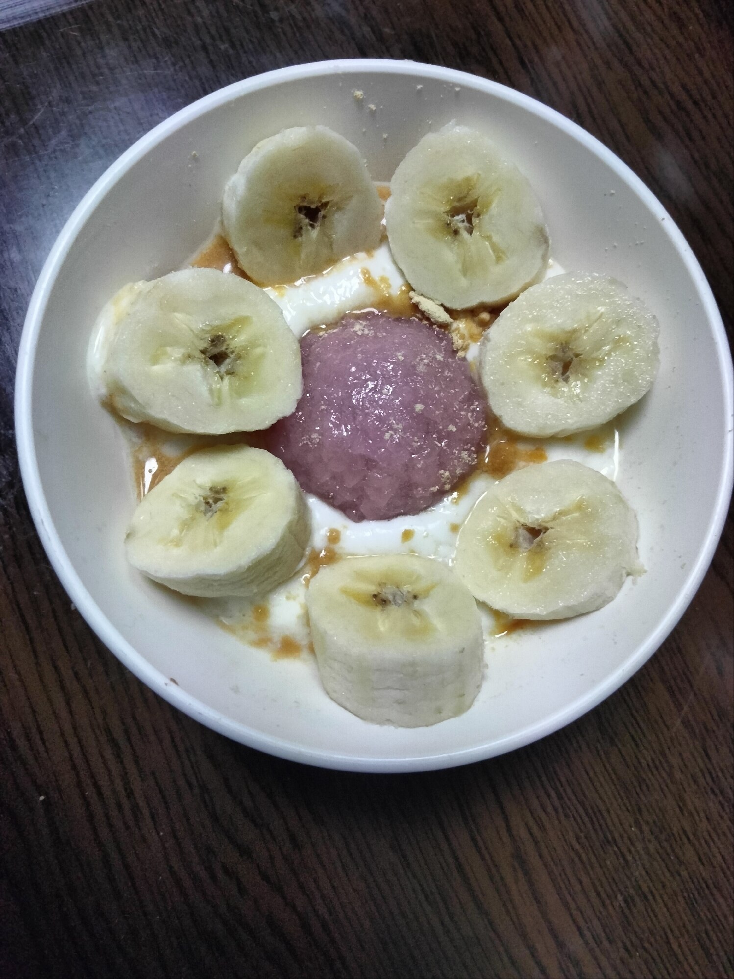 今日のヨーグルト♡桜餅&バナナ レシピ・作り方 by あやなおちゃん(返レポします) - 楽天レシピ